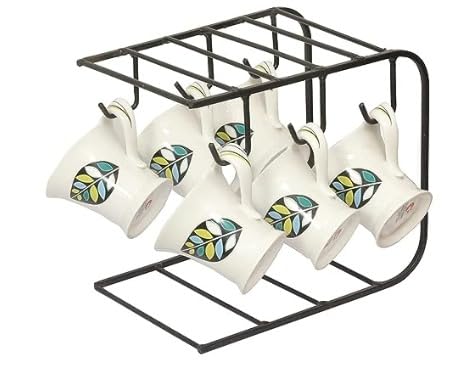 estival craft Iron Tea Cup Stand | Mug Holder Organizer | Coffee Cups ...