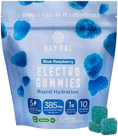 Amazon.com: Electrogummies Blue Raspberry - Electrolyte Gummies with ...