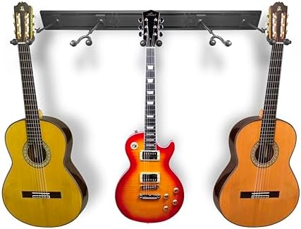 Amazon.com: Useful Additions Guitar Wall Rack - 5 Multi Guitar Hanger ...