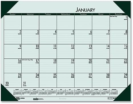 Amazon.com : House of Doolittle 2024 Monthly Desk Pad Calendar ...