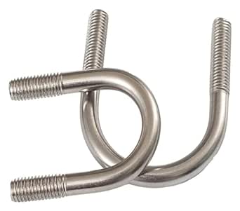 Metal U Bolt,Stainless Steel Round Bend, U Type Screw U Shaped Tube Bolt Clamp Horse Pipe Hoop ...