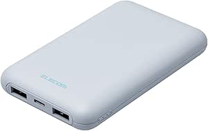 Amazon | エレコム モバイルバッテリー 大容量 10000mAh USB PD対応 20W Type-C×1 USB-A×2 ケーブル付属 【 iPhone Pixel OPPO ...