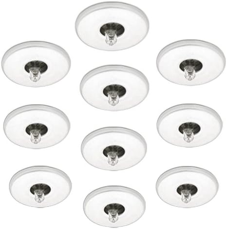 Set Of 10 Safety Extra Low Voltage Metal Mini Halogen Starlights, White ...