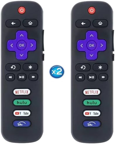 Amazon.com: 2 - Pack Replacement Remote Control for Roku - TV ...
