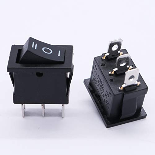Snapklik.com : Mxuteuk 5pcs Self-locking 3 Position Rocker Switch ON ...