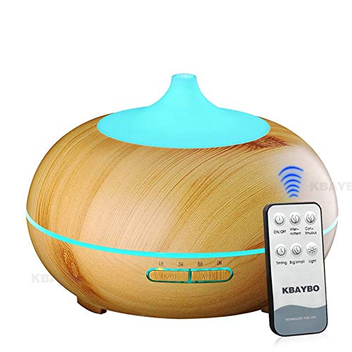 KBAYBO 300Ml Aroma Diffuser, Wood Grain Ultrasonic Cool Mist Humidifier ...