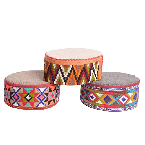 Buy SonChiraiya Kullvi Topi Color: Multicolour Kullvi Border Material ...