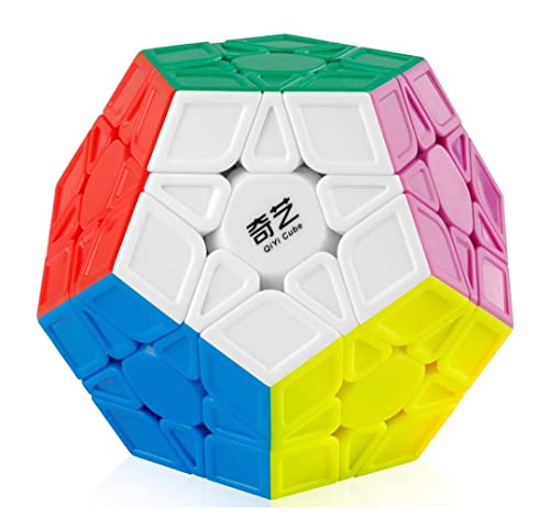 Willking Megaminx Sculpted Stickerless Speed Cube 3x3 Pentagonal Speed ...