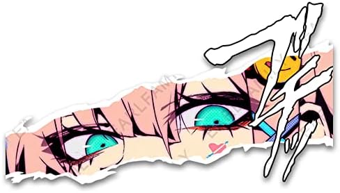 Amazon.com - EARLFAMILY 5.1'' Eye Slap Tearing Car Sticker for Anime ...
