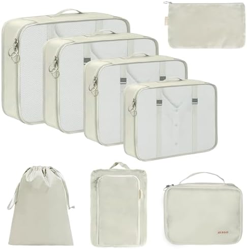 packing cubes for suitcases 9 PCS Packing Cubes compression packing ...