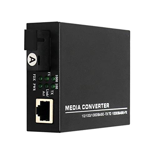 UEPL Media Converter 10/100/1000(RX1310-TX1550) Range 20 KM : Amazon.in ...