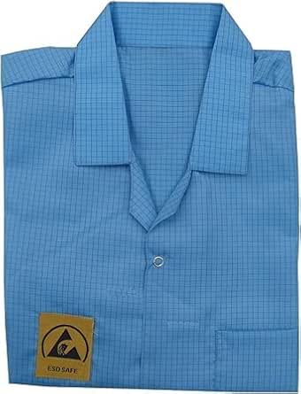 Amazon.com: Antistatic Apron | Lab Coat, blue for Cleanroom, Unisex ...