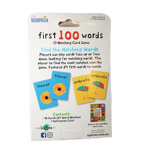 Snapklik.com : First 100 Words Matching, Kids Early Learning Card Game ...