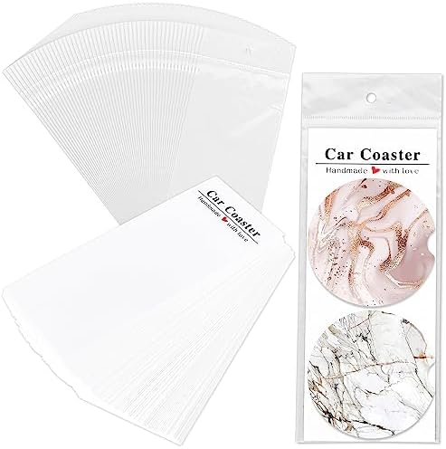 Amazon.com: Whaline 120Pcs Car Coaster Packaging for Selling ...
