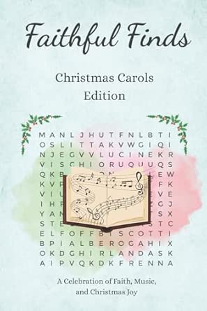 Faithful Finds Christmas Carols Edition: A Festive Word Search Puzzle ...