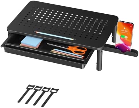 Amazon.com: UPGRAVITY Monitor Stand Riser with Drawer, Height ...