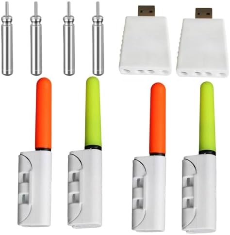 4/10pcs LED Rechargeable Fishing Rod Tip Light Set, Glow Stick bite ...