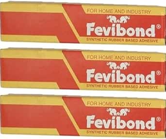 Pidilite Fevibond for Sticking Leather, Rubber, Rexine 90ml (pack of 3 ...