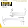 Amazon.com: PartsBroz Door Bin 240351602 for Frigidaire Freezer Shelf ...