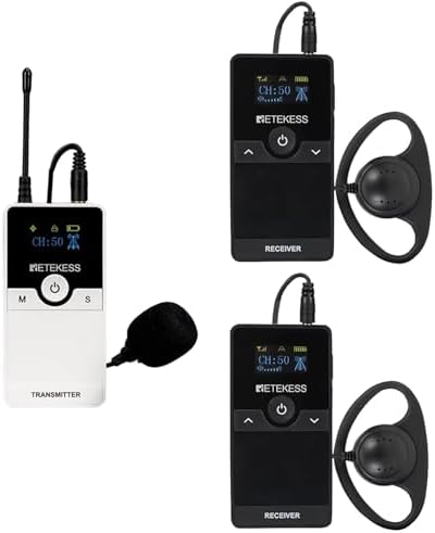 Amazon.com: Retekess TT116 Wireless Tour Guide System, Tour Guide ...