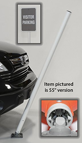 FlexPost-SM, 42"H x 1.875"Dia.PVC Sign Post w/4.75" Sq. Spring Post ...