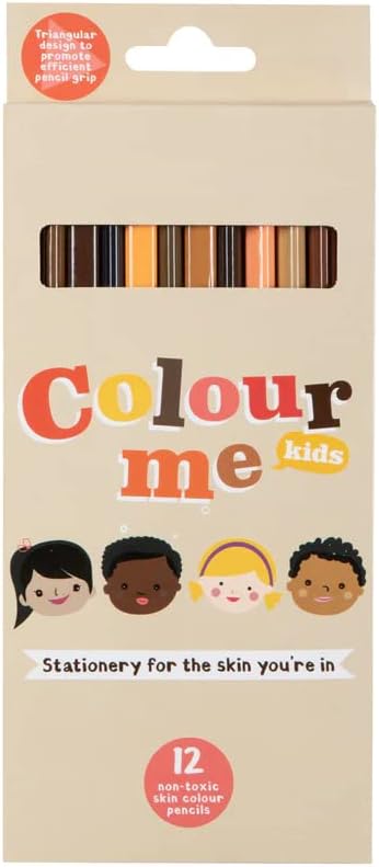 Colour Me Kids® Skin Colour Pencil Crayons that Celebrate Diversity (1 ...