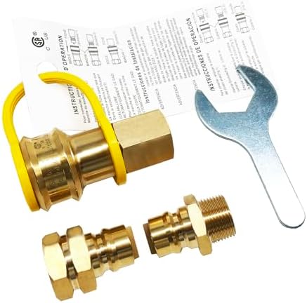 Amazon.com: 3/4" Female and Male Solid Brass Dual Fuel Generator ...