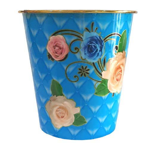 Maple Plastic Beautiful Flower Design Dustbin for Garbage Bag for ...