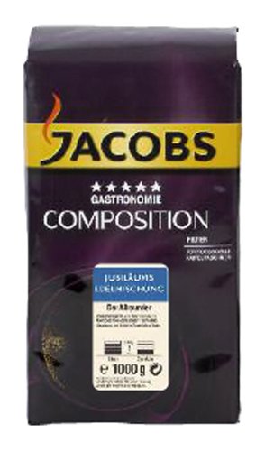 Jacobs Composition Jubiläums-Edelmischung gemahlen, 1er Pack (1 x 1 kg ...