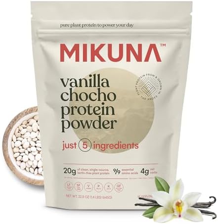 Amazon.com: Mikuna Vegan Protein Powder (Vanilla, 15 Servings) - Plant ...