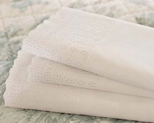Amazon.com : Pottery Barn Eyelet Sheet : Nursery Bedding : Baby