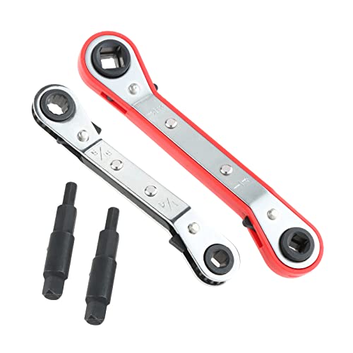Snapklik.com : TEENGSE HVAC Service Wrench, 2PCS Ratchet Curved Wrench Tool