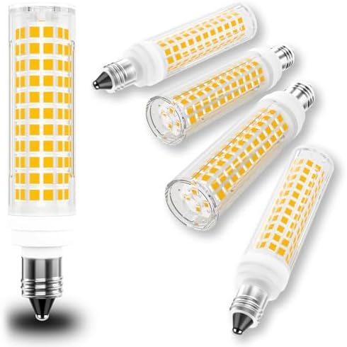 TAIYALOO E11 LED Bulb 100W Halogen Bulbs Equivalent,T4 Mini Candelabra ...