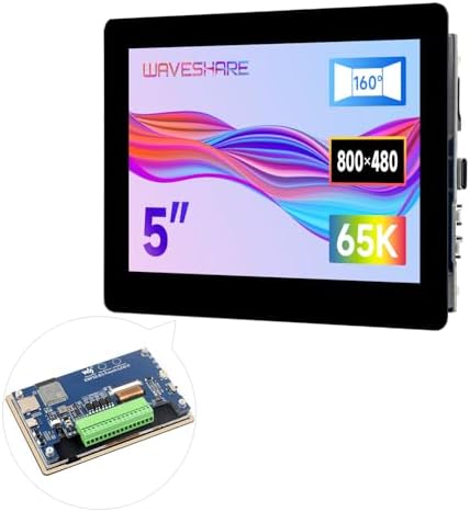 Amazon.com: Waveshare ESP32-S3 5inch Capacitive Touch Display Development Board, 5-Point Touch ...