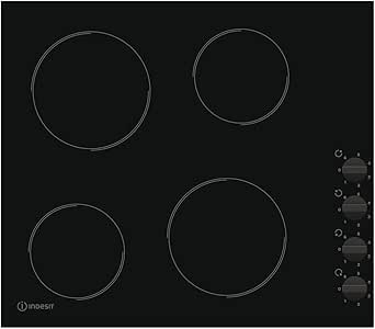 Indesit Built In RI860C 58cm 4 Zone Ceramic Hob - Black : Amazon.co.uk ...