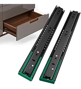 homdiy 10 Pair 20 Packs 20 Inch Full Extension Ball Bearing Drawer ...