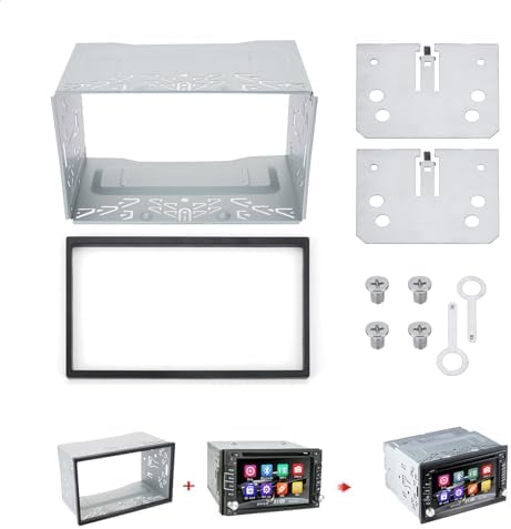 Amazon.com: Universal Double DIN Installation Slot Metal Car Stereo ...