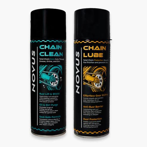 Chain Maintenance Kit, Chain Clean and Chain Lube Spray Set, 500ml Each ...