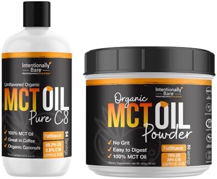 Amazon.com: MCT Oil Powder and Pure C8 MCT Oil Bundle : Health & Household
