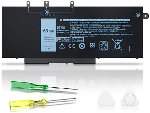 Amazon.com: AURUNHO GRT01 64Wh Laptop Battery Replacement for Dell ...