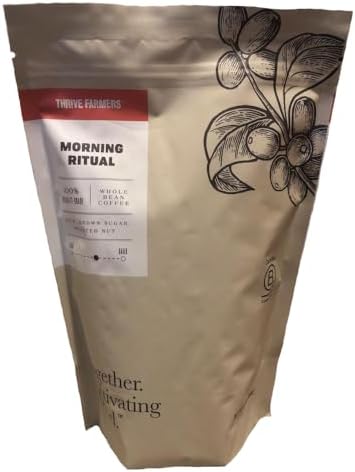 Amazon.com : Thrive Farmers Dark Roast Morning Ritual Whole bean Coffee ...