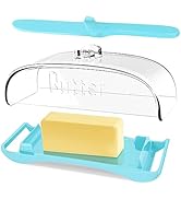 Amazon.com | Cnsndqedke Butter Dish with Lid and Knife, 180° Rotating ...