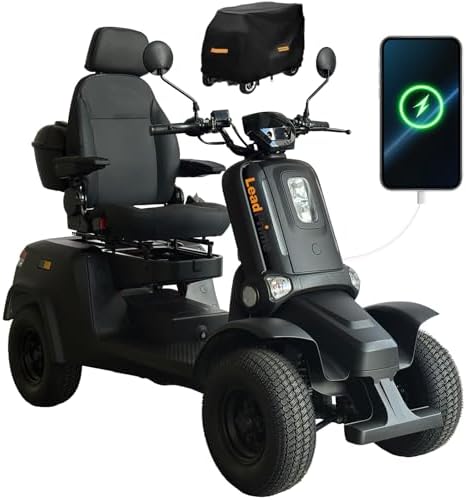 Amazon.com: LeadPrime 1000W Powerful Mobility Scooter: with Waterproof ...