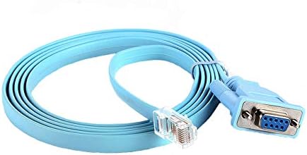 Hosyl 5ft 9-Pin DB9 Serial RS232 Port to RJ45 Cat5 Ethernet LAN ...