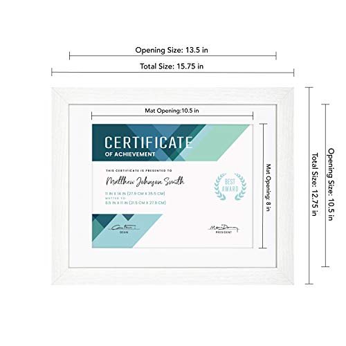 Snapklik.com : Studio Gallery Matted Document Frame Set, 11 X 14 Matted ...