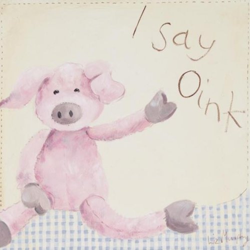 Amazon.com : I Say Oink : Nursery Wall Hangings : Baby
