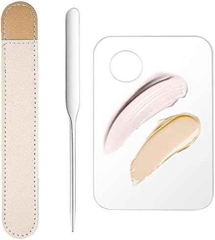 Amazon.com : Makeup Spatula and Makeup Palette, Stainless Steel ...