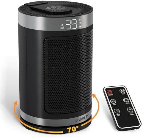 Dreo Electric Heater, 1500W Energy Efficient Space Silent Room Heater ...