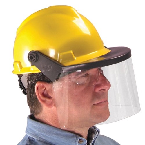 MSA 488131 V-Gard Visor, 7 7/8 x 15 3/4 x 0.4, Clear : Amazon.in ...