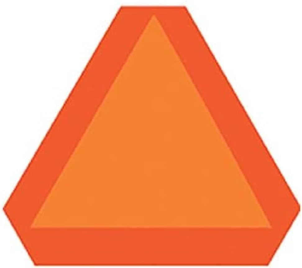 Amazon.com : Golf Cart Slow Moving Vehicle Sign - Orange Reflective ...